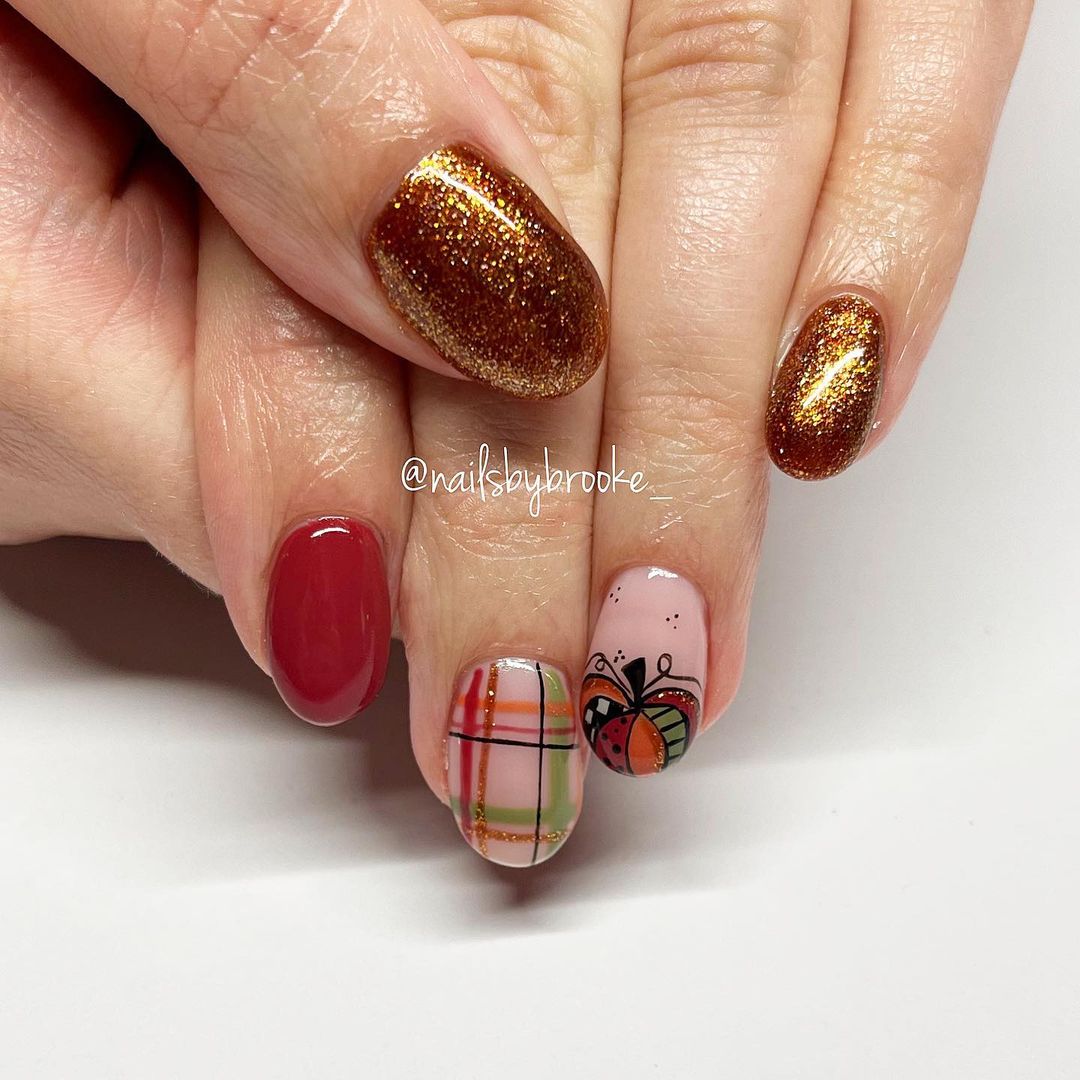 22 Cute Fall Pumpkin Nails 2024 - Ideas, Designs, and Trends for Every ...