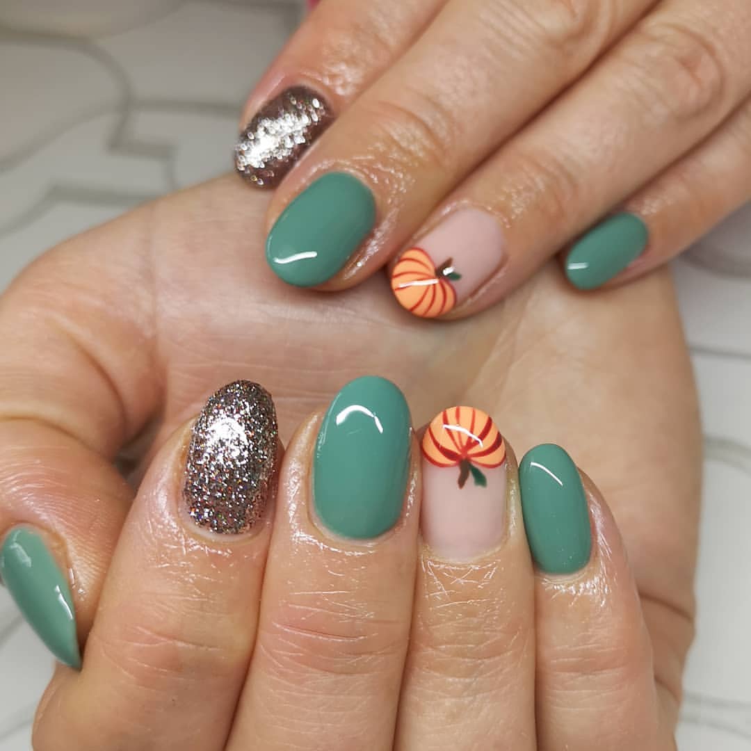 22 Cute Fall Pumpkin Nails 2024 - Ideas, Designs, and Trends for Every ...