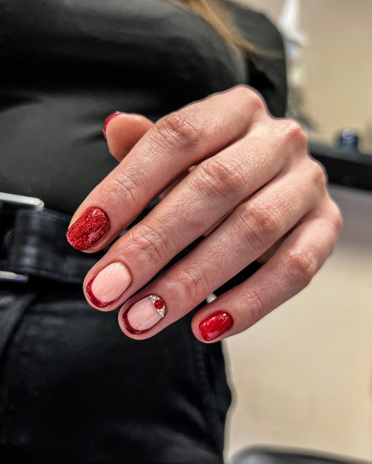 21 Stunning Cherry Red Nail Ideas: Designs, Shapes, Bling, Glitter, and ...