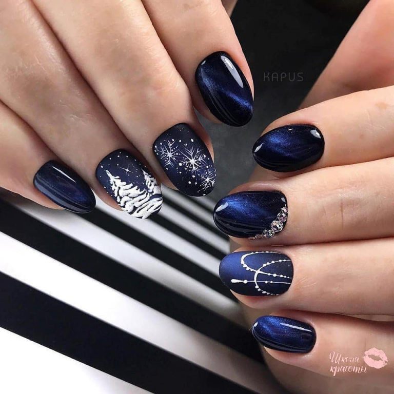 Cute Winter Nails 2024 - 2025: 21 Ideas for Simple, Short, and Acrylic ...