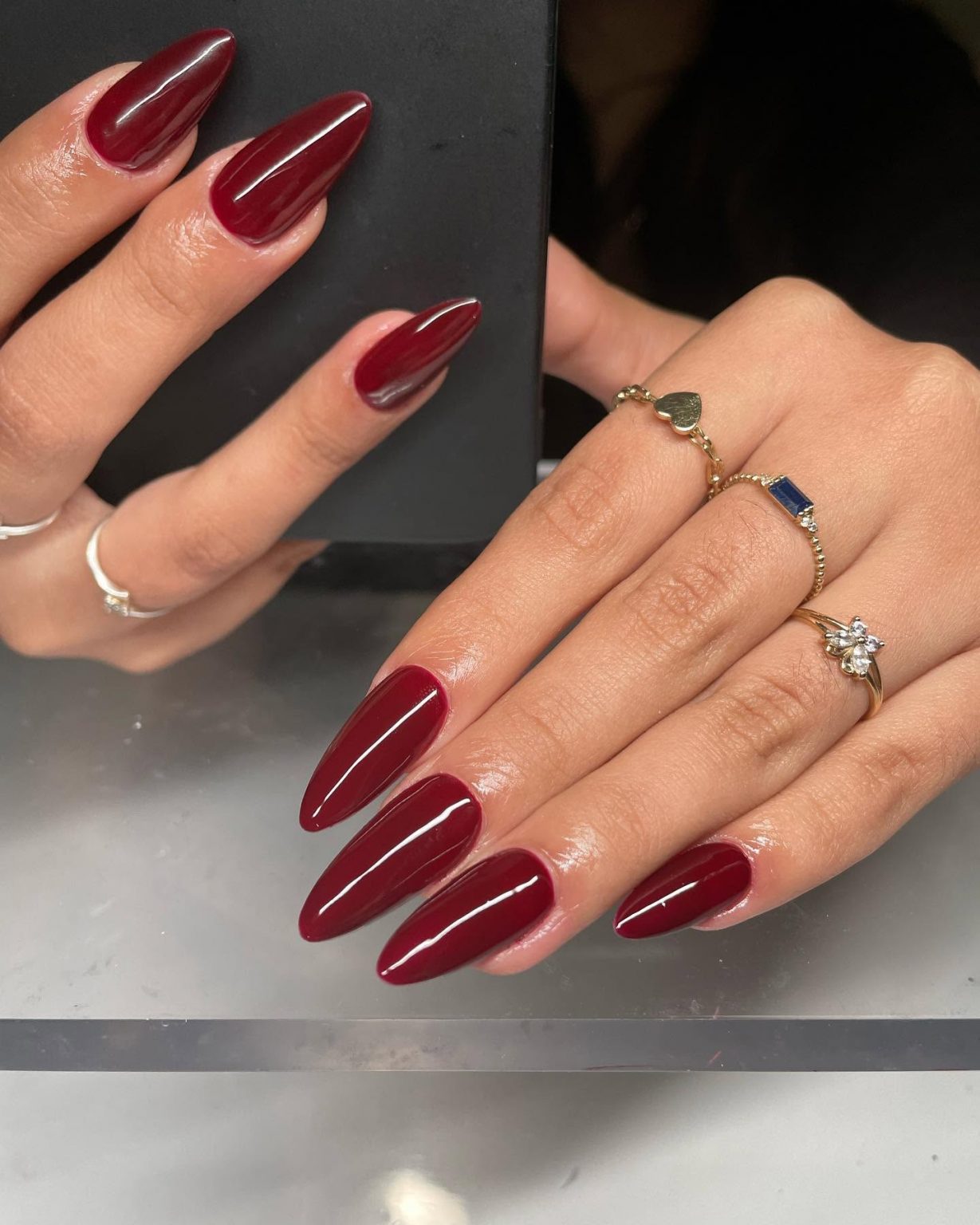21 Stunning Cherry Red Nail Ideas: Designs, Shapes, Bling, Glitter, and ...