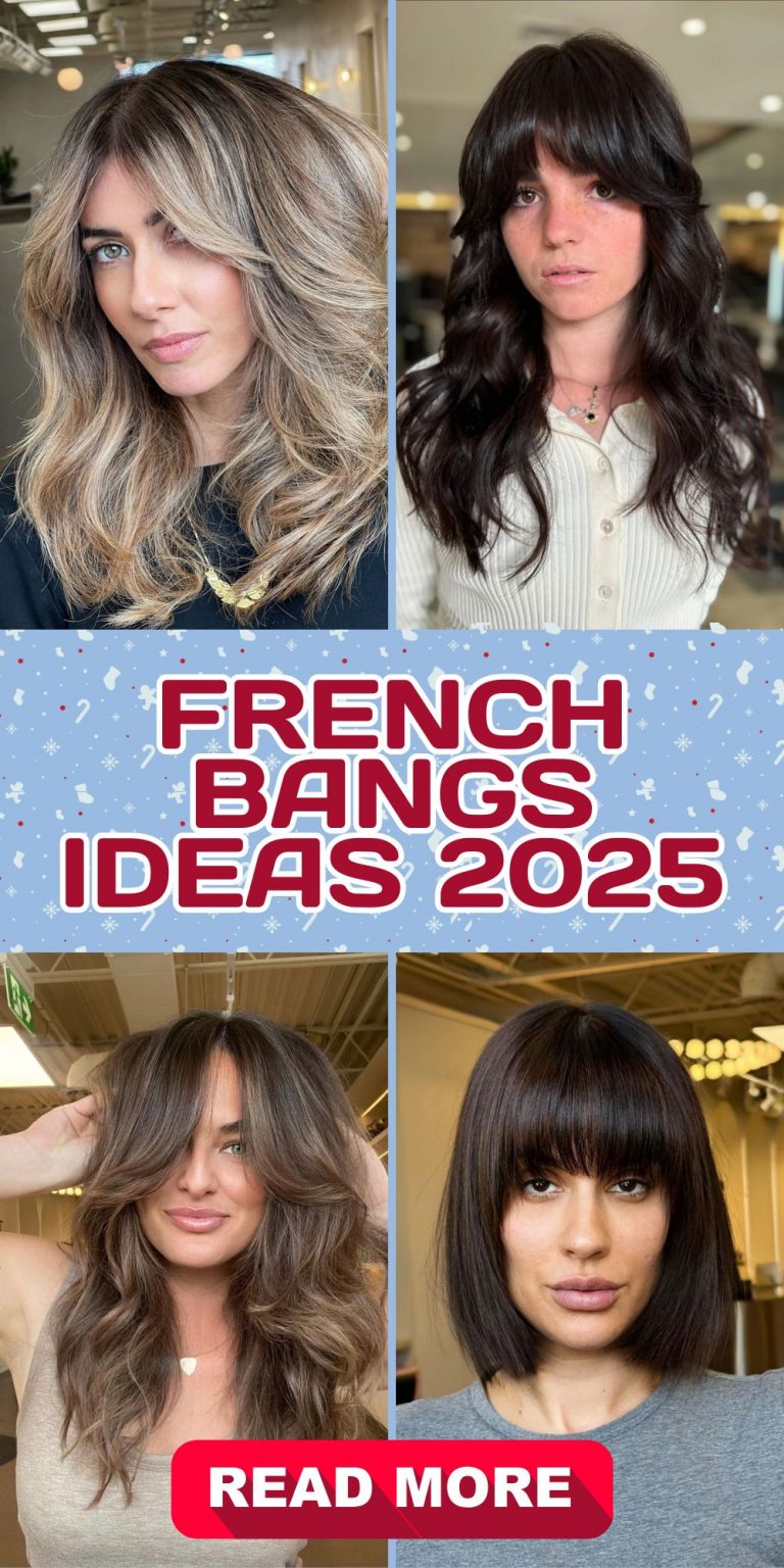 French Bangs 2025: 20 Trendy Ideas for Long, Short, Curly & Straight Hair
