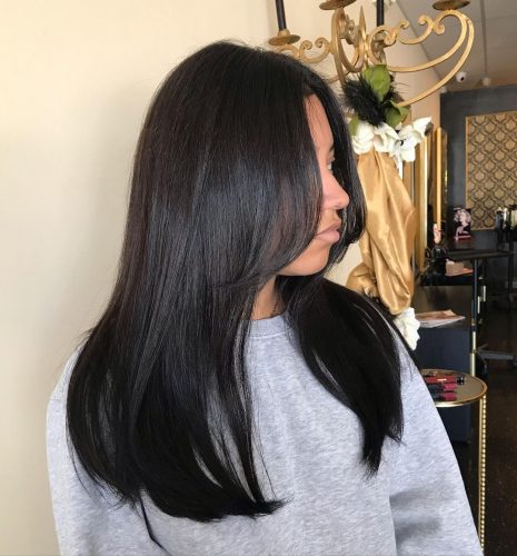 22 Long Curtain Bangs Ideas for Round Face 2025 - Layered, Wispy ...