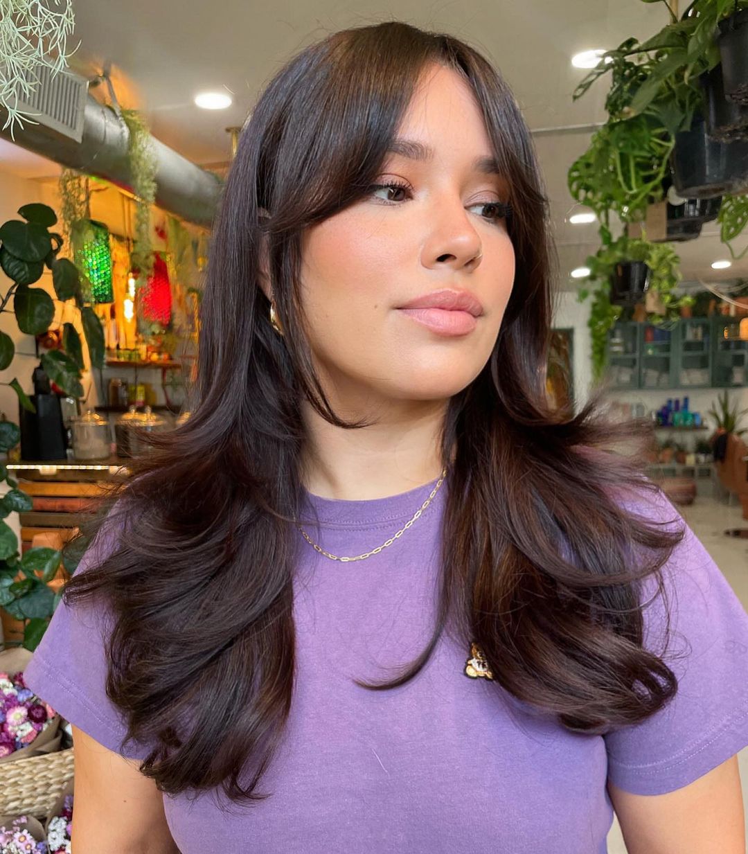 Wispy Curtain Bangs 2025: 23 Stunning Ideas for Long Hair, Round Faces ...