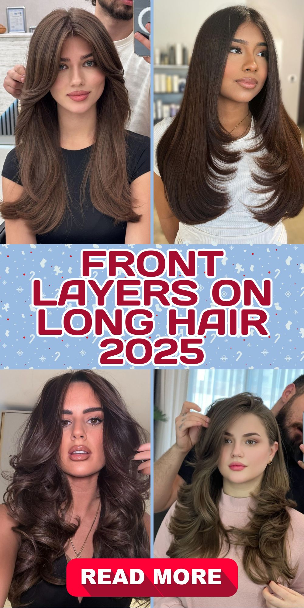 23 Ideas for Front Layers Long Hair 2025 | Butterfly Haircut & Curtain ...