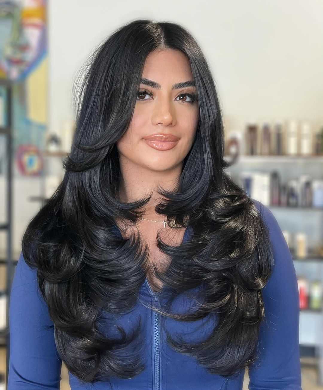 23 Ideas for Front Layers Long Hair 2025 | Butterfly Haircut & Curtain ...