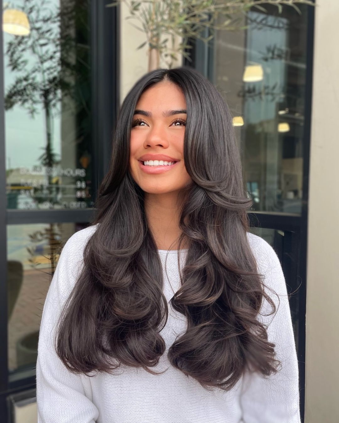 23 Ideas for Front Layers Long Hair 2025 | Butterfly Haircut & Curtain ...