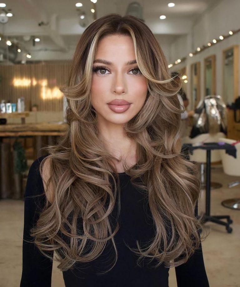 23 Ideas for Front Layers Long Hair 2025 | Butterfly Haircut & Curtain ...
