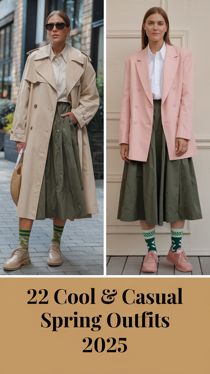 Cool & Casual Spring Outfits 2025: 22 Smart & Chic Ideas for Women
