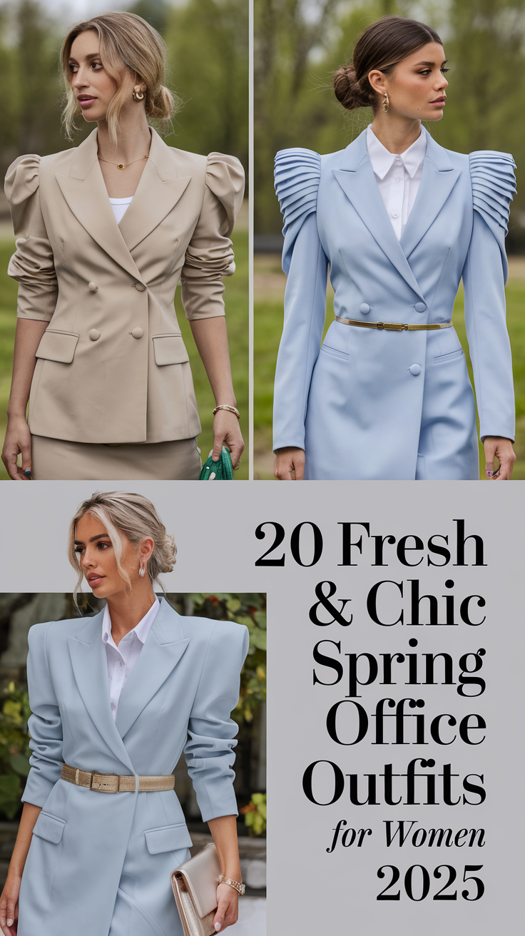 Fresh & Chic Spring Office Outfits for Women 2025 - 20 Ideas for ...