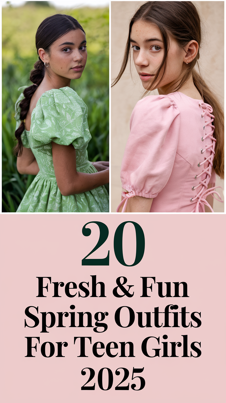 Fresh & Fun Spring Outfits for Teen Girls 2025 - 20 Trendy Ideas for ...