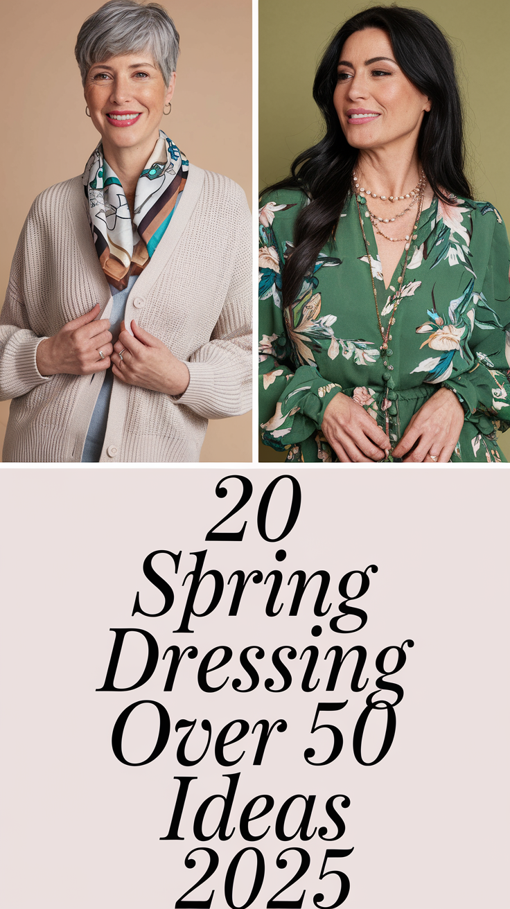 Spring Dressing Over 50 Ideas 2025 – 20 Stunning Outfits for Women