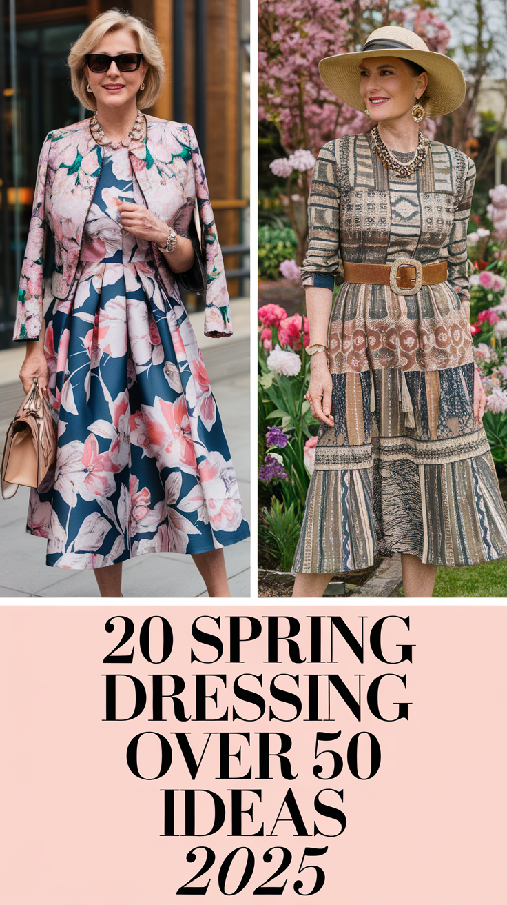 Spring Dressing Over 50 Ideas 2025 – 20 Stunning Outfits for Women