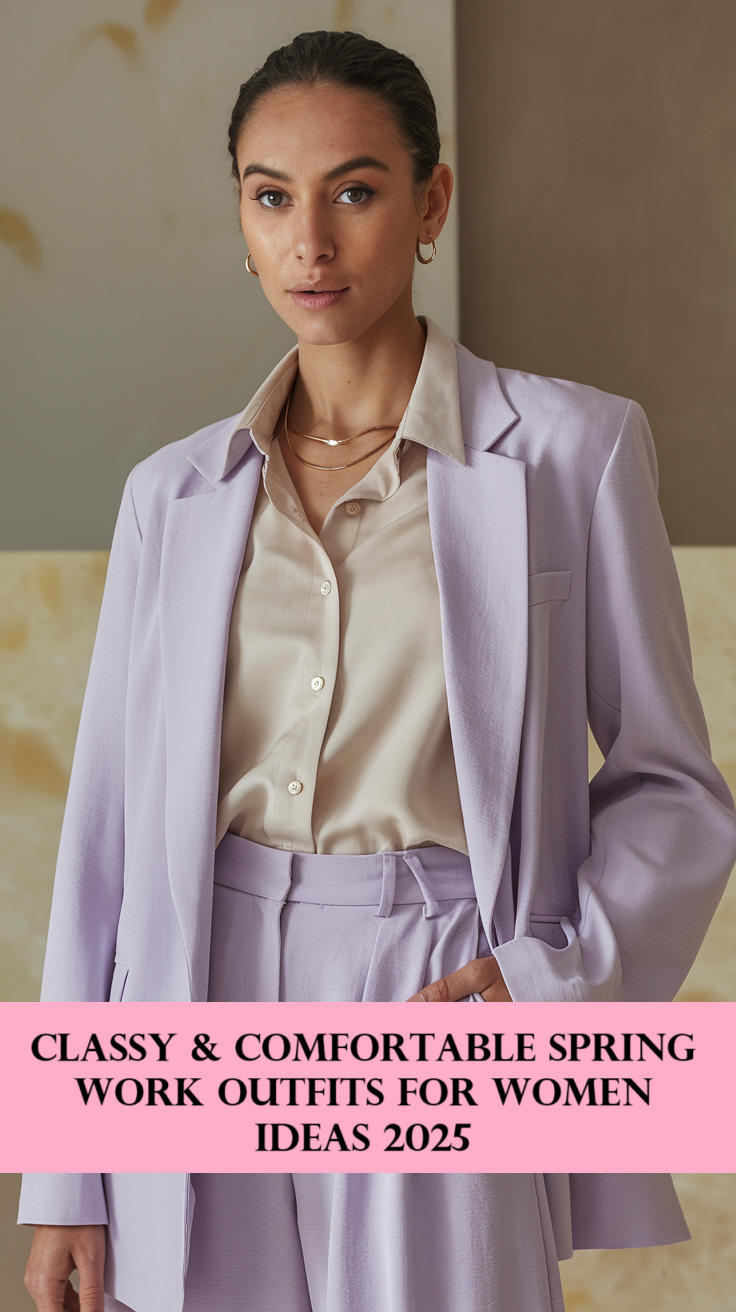 Classy & Comfortable Spring Work Outfits for Women Ideas 2025 - 20 ...