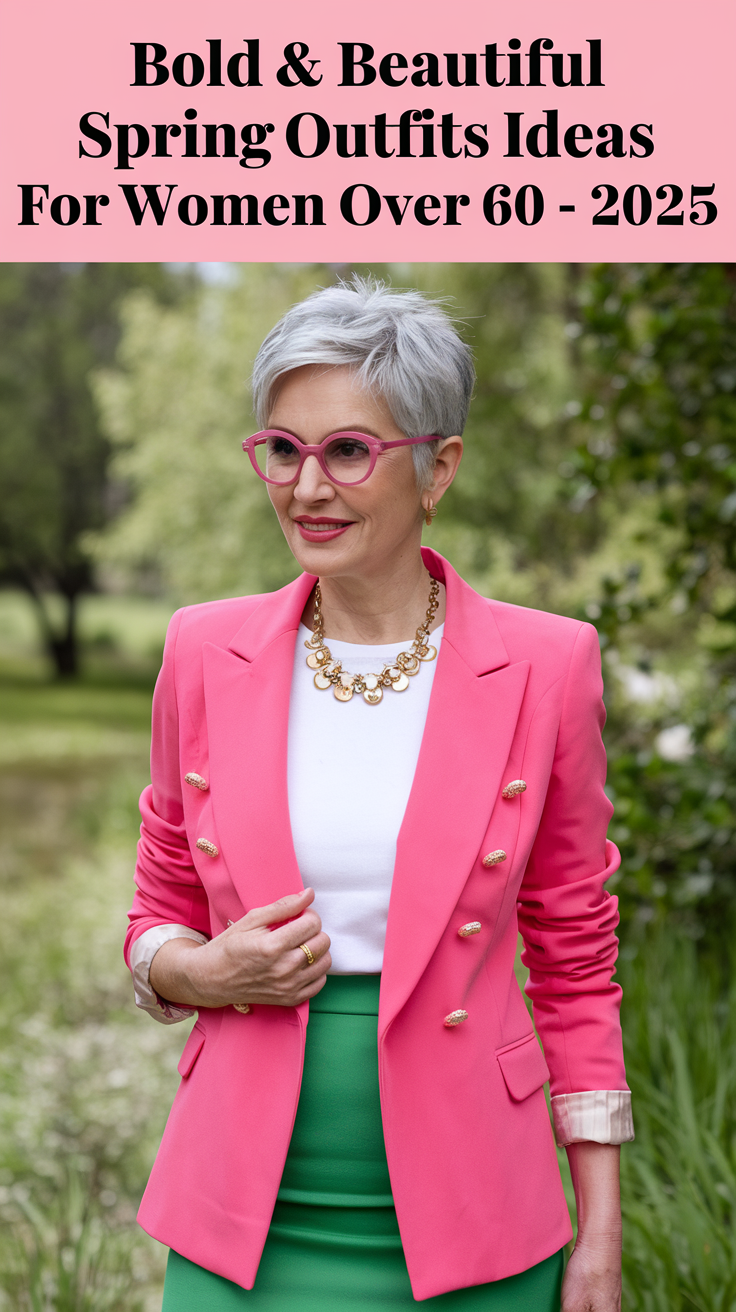 Bold & Beautiful Spring Outfits Ideas for Women Over 60 - 2025 | 20 ...