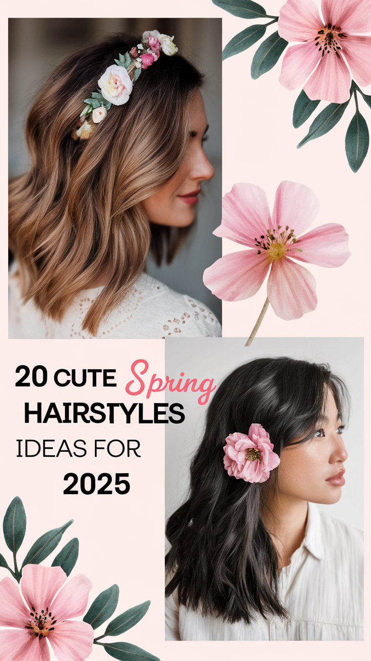 Cute Spring Hairstyles Ideas for 2025 - 20 Easy and Stylish Looks for ...