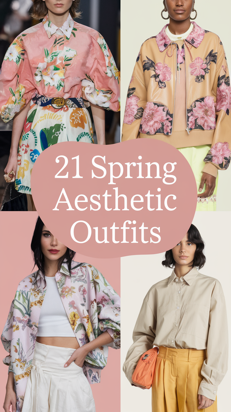 Spring Aesthetic Outfits 2025: Cute, Soft, and Vintage Styles for Every ...