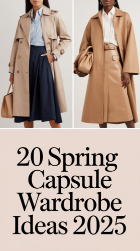 Spring Capsule Wardrobe Ideas 2025: 20 Minimalist & Chic Outfits for ...