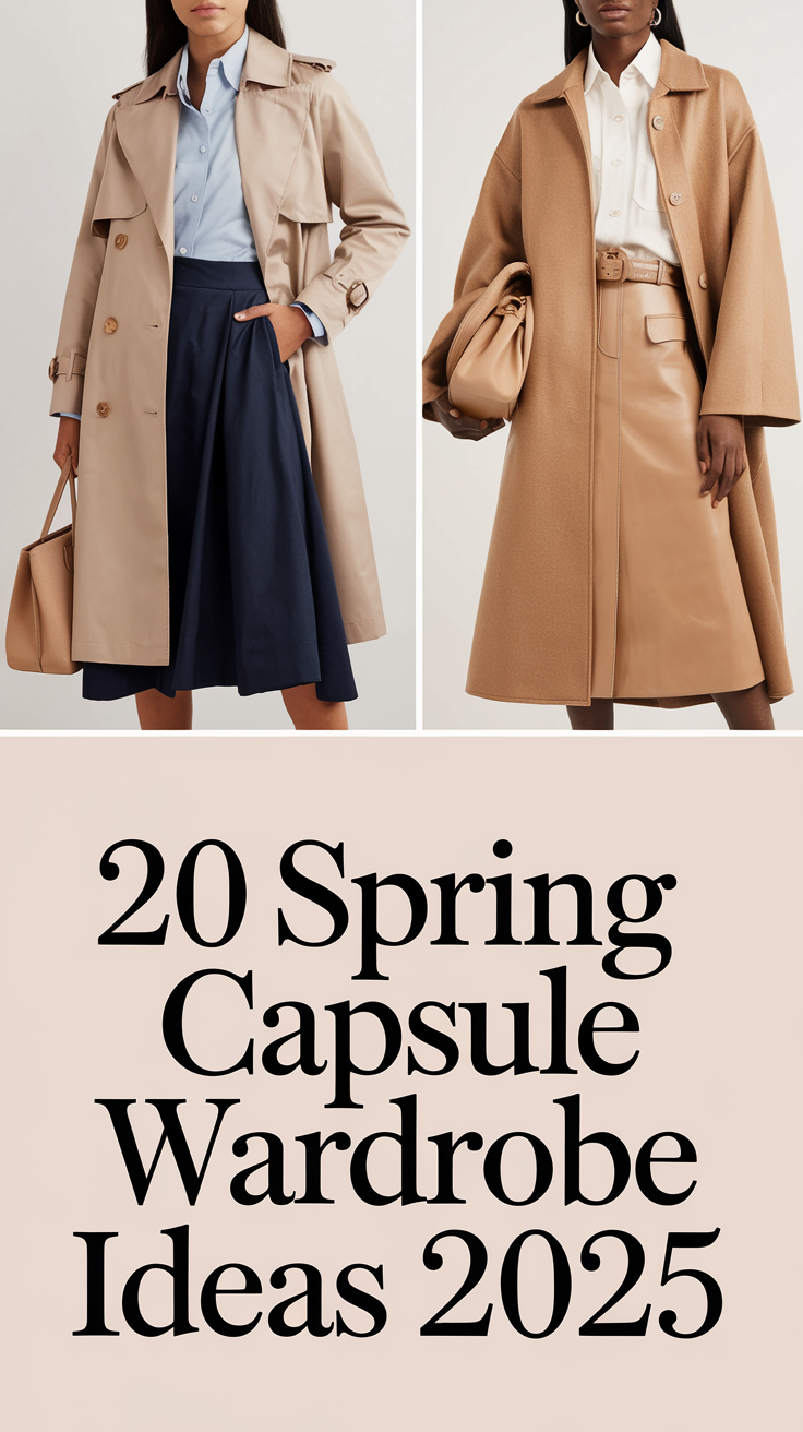 Spring Capsule Wardrobe Ideas 2025: 20 Minimalist & Chic Outfits for ...