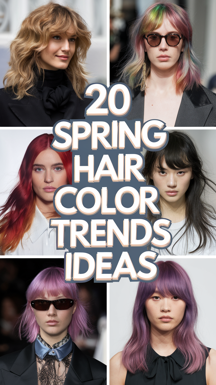 Spring Hair Color Trends Ideas 2025 - 20 Stunning Hair Color Ideas for ...