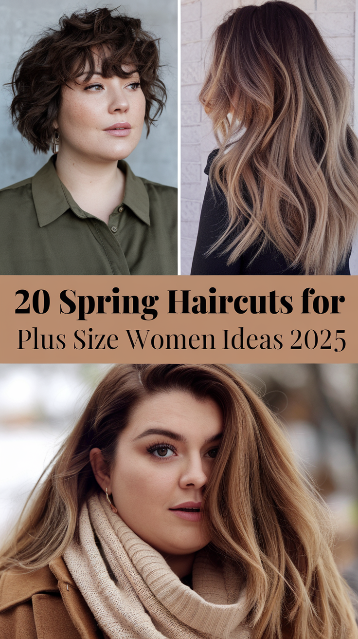 Spring Haircuts for Plus Size Women Ideas 2025 - 20 Trendy Styles for ...
