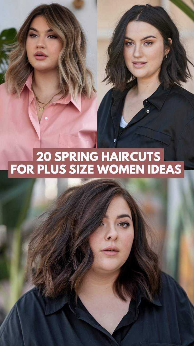 Spring Haircuts for Plus Size Women Ideas 2025 - 20 Trendy Styles for ...
