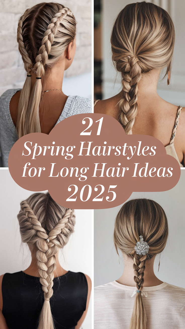 Spring Hairstyles for Long Hair Ideas 2025 - 21 Cute and Easy Trends
