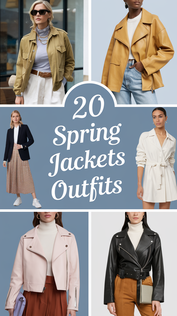 20 Spring Jackets Outfits 2025: Trendy Ideas for Women