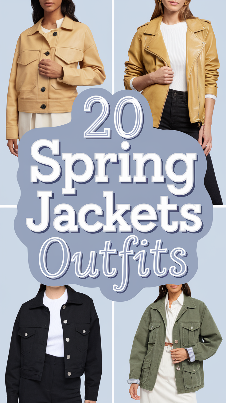 20 Spring Jackets Outfits 2025: Trendy Ideas for Women