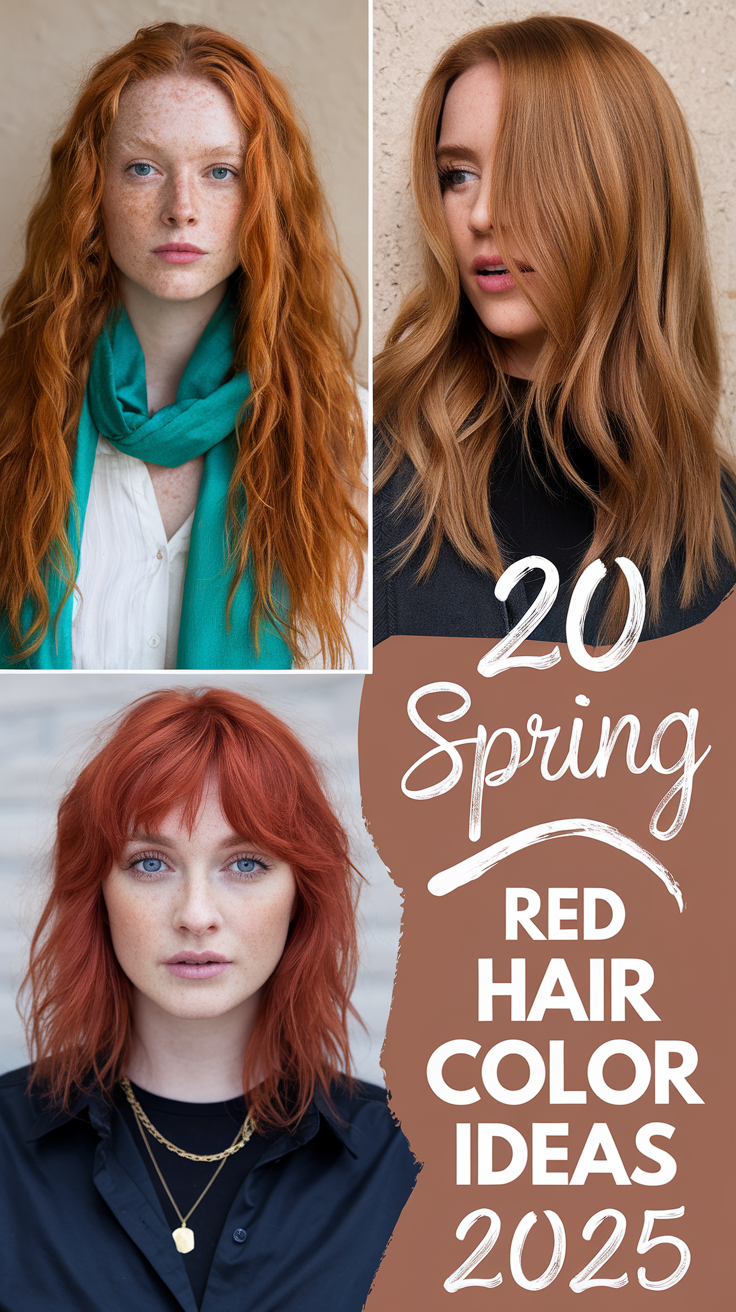 Spring Red Hair Color Ideas 2025: 20 Stunning Styles for All Hair Types