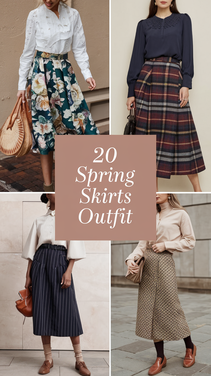 Spring Skirts Outfit 2025: 20 Cute, Casual, and Modest Ideas for Every ...