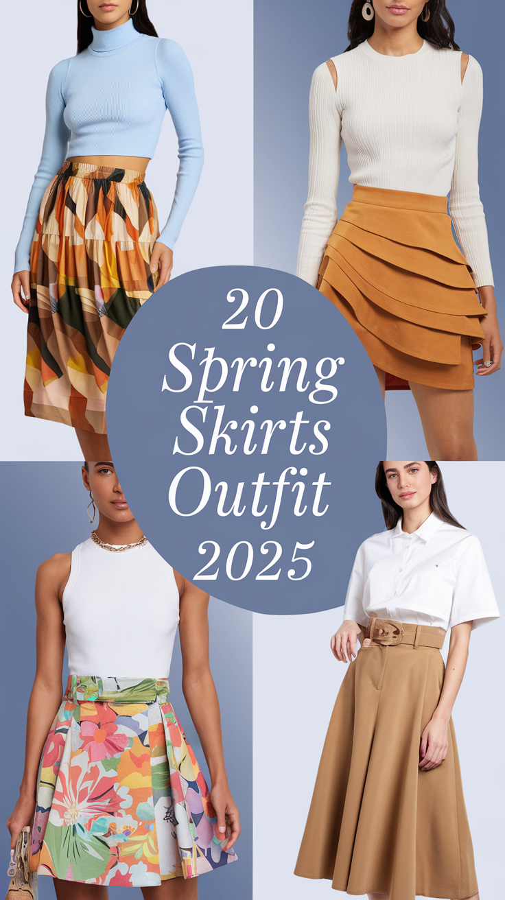 Spring Skirts Outfit 2025: 20 Cute, Casual, and Modest Ideas for Every ...