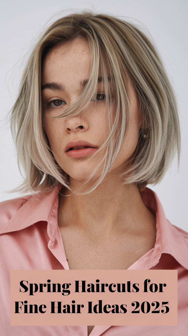 Spring Haircuts for Fine Hair Ideas 2025 - Bob, Pixie, Shaggy & Layered ...
