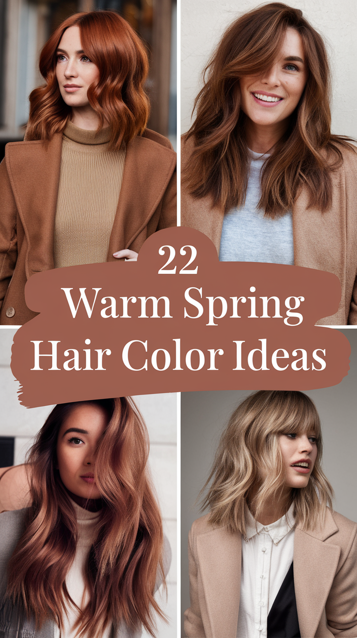 Warm Spring Hair Color Ideas 2025 – 22 Stunning Ideas for Every Hair Type