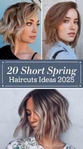 Short Spring Haircuts Ideas 2025 – Trendy Styles for Women with Bangs ...