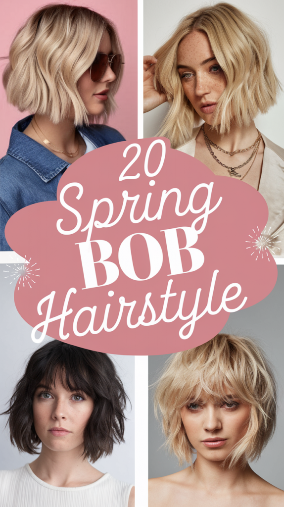 20 Trendy Spring Bob Hairstyles 2025: Short, Long, Curly, and More Ideas