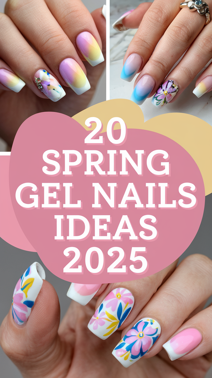 Spring Gel Nails Ideas 2025 – 20 Trendy Designs, Inspo, Pastel, Almond ...