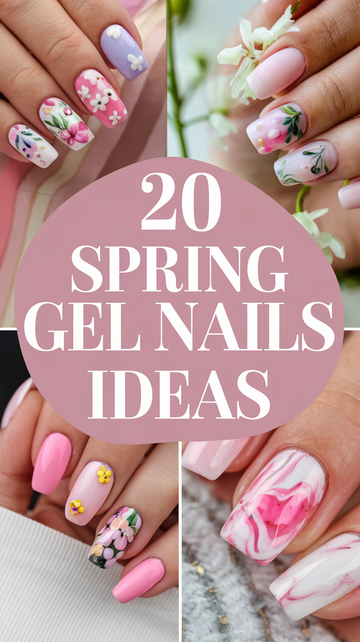 Spring Gel Nails Ideas 2025 – 20 Trendy Designs, Inspo, Pastel, Almond ...