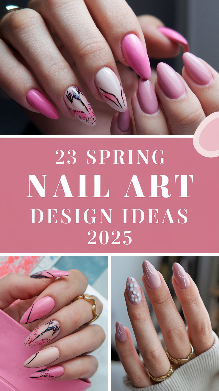 23 Spring Nail Art Designs Ideas 2025 – Trendy, Fun & Pretty Glitter Styles