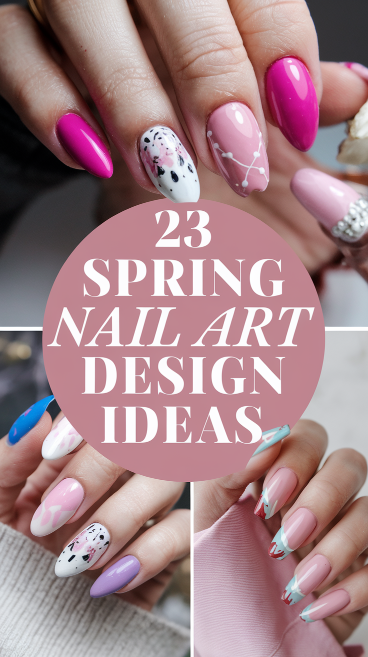 23 Spring Nail Art Designs Ideas 2025 – Trendy, Fun & Pretty Glitter Styles