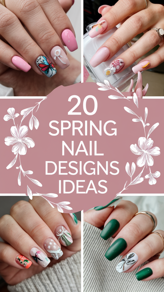 20 Stunning Spring Nail Designs Ideas 2025 – Short, Almond, Acrylic ...