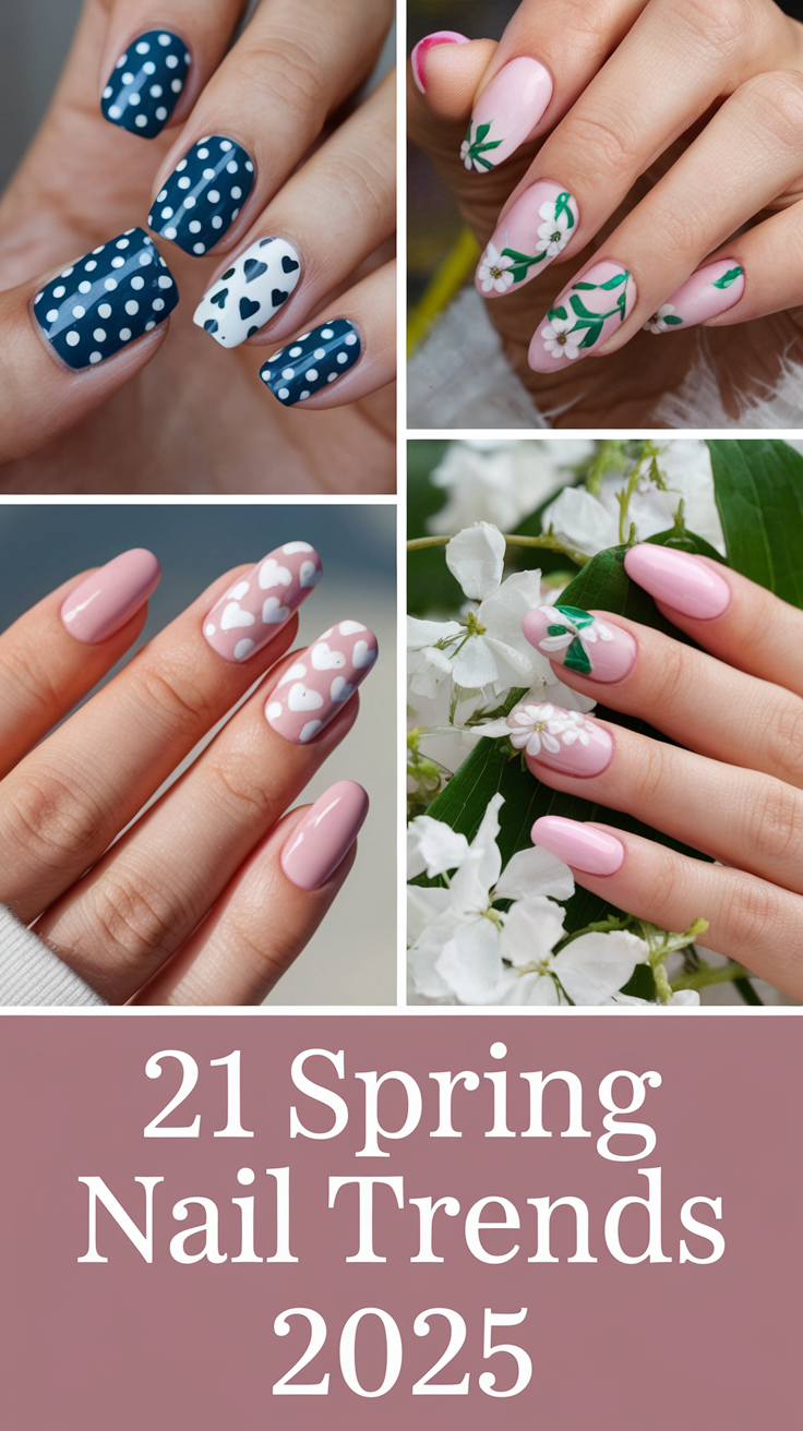 Spring Nail Trends Ideas 2025 – 21 Trending Colors & Designs for March