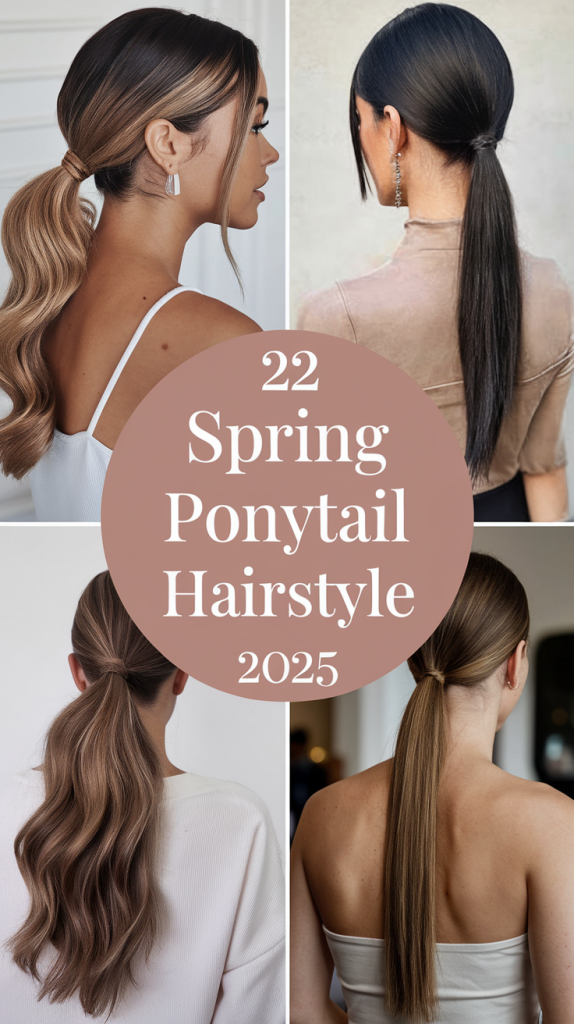 Spring Ponytail Hairstyle 2025 – 22 Trendy & Elegant Ideas | Easy ...