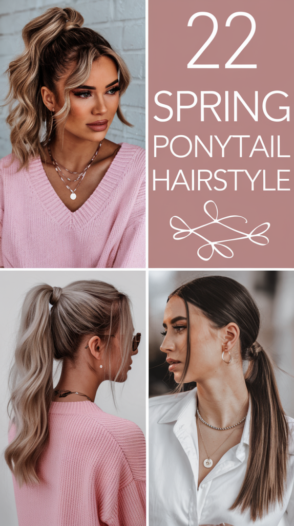 Spring Ponytail Hairstyle 2025 – 22 Trendy & Elegant Ideas | Easy ...