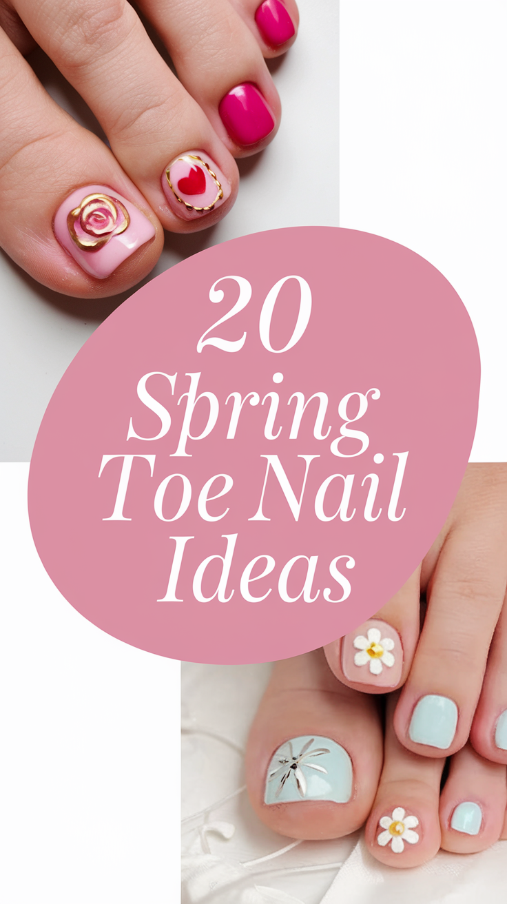 20 Spring Toe Nail Ideas 2025 – Cute, Simple, and Trendy Designs