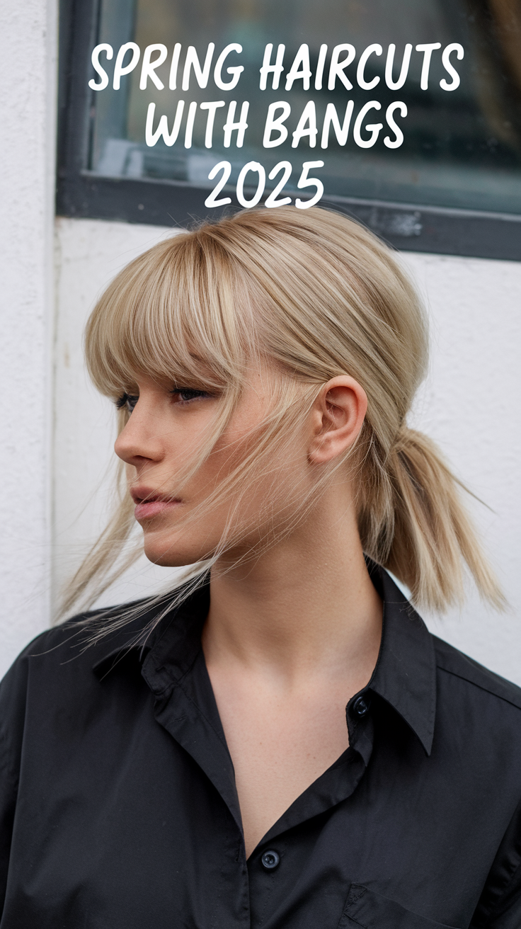 Spring Haircuts with Bangs 2025: 22 Ideas for Lob, Bob, Curly, and Wavy ...