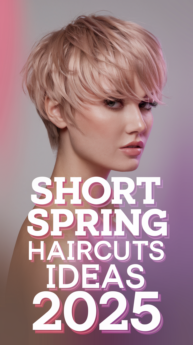Short Spring Haircuts Ideas 2025 – Trendy Styles for Women with Bangs ...