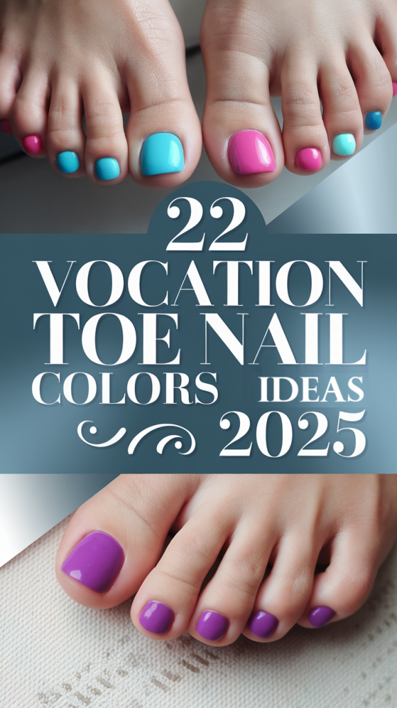 22 Vocation Toe Nail Colors Ideas 2025 – Trendy Summer & Beach Pedicure ...