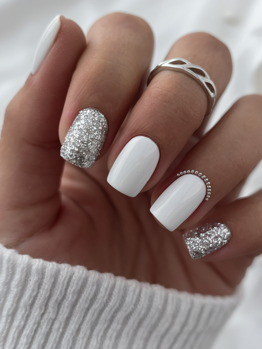20 White Spring Nails Ideas 2025 – Elegant Acrylic, Almond, Square ...