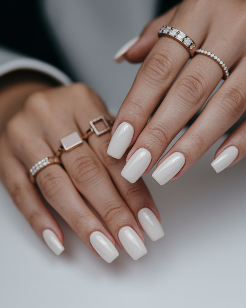 20 White Spring Nails Ideas 2025 – Elegant Acrylic, Almond, Square ...